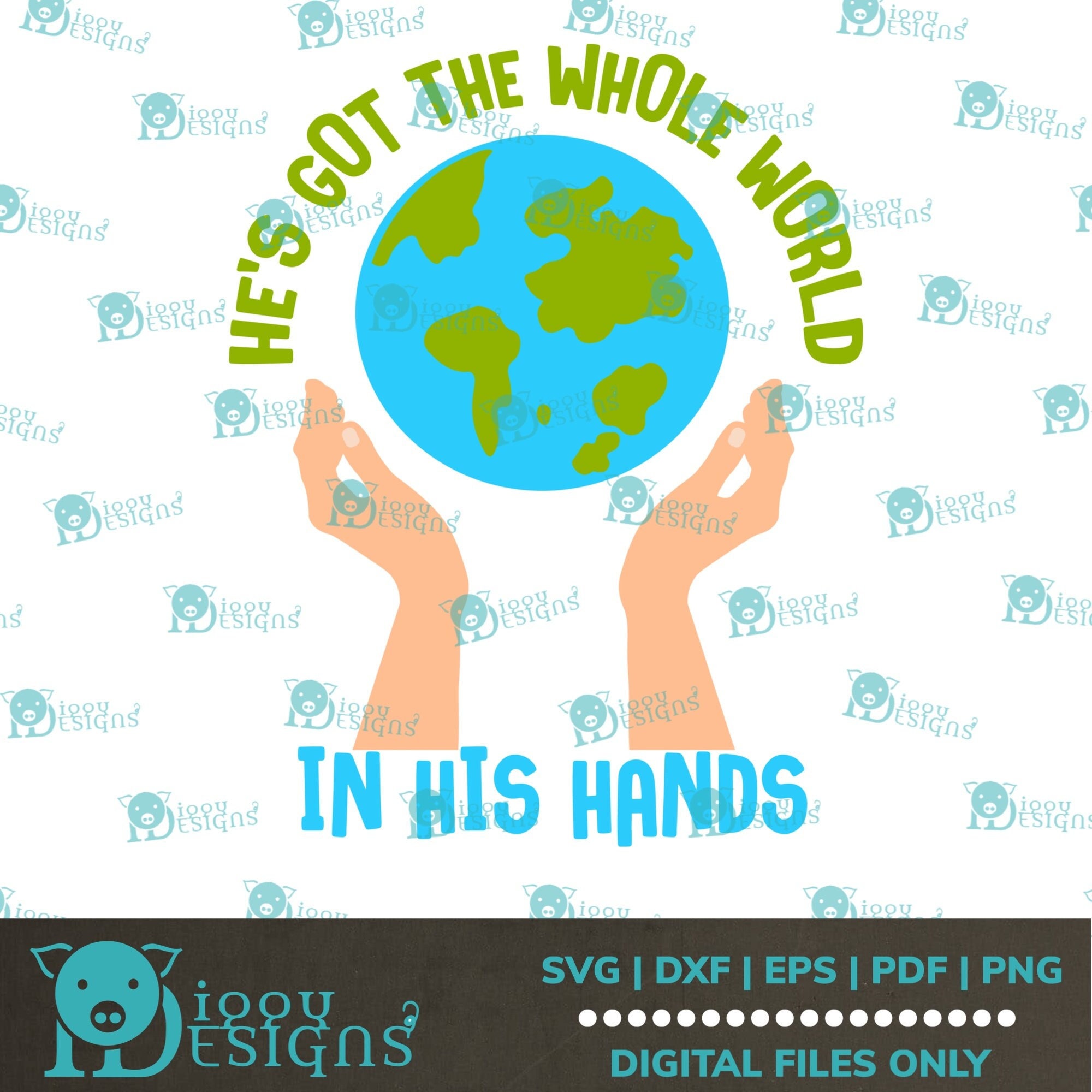 He’s Got the Whole World in His Hands Christian SVG / Digital Design ...