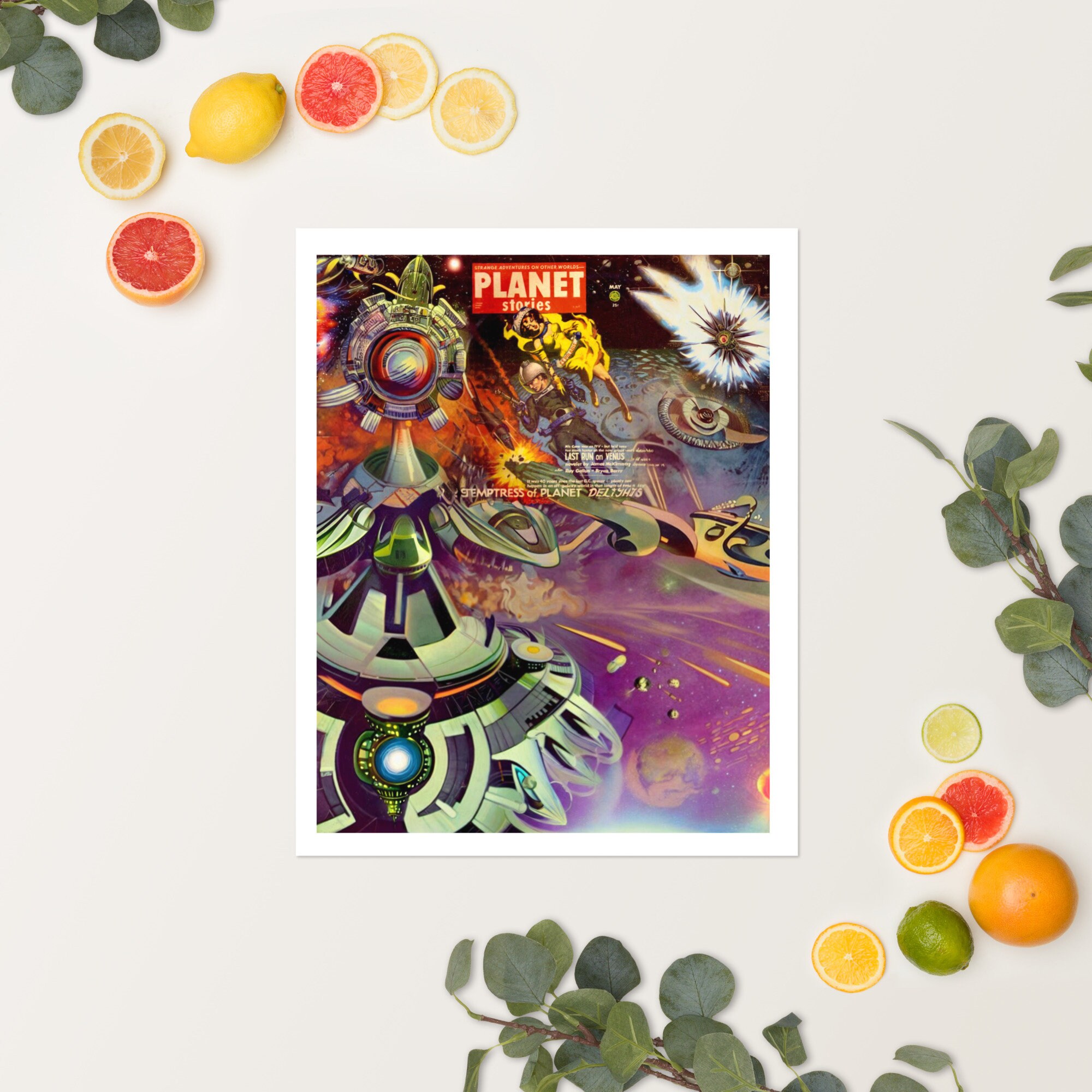 Awesome Pulp Magazine Cover Art Poster Golden Age of Sci Fi Magazine ...