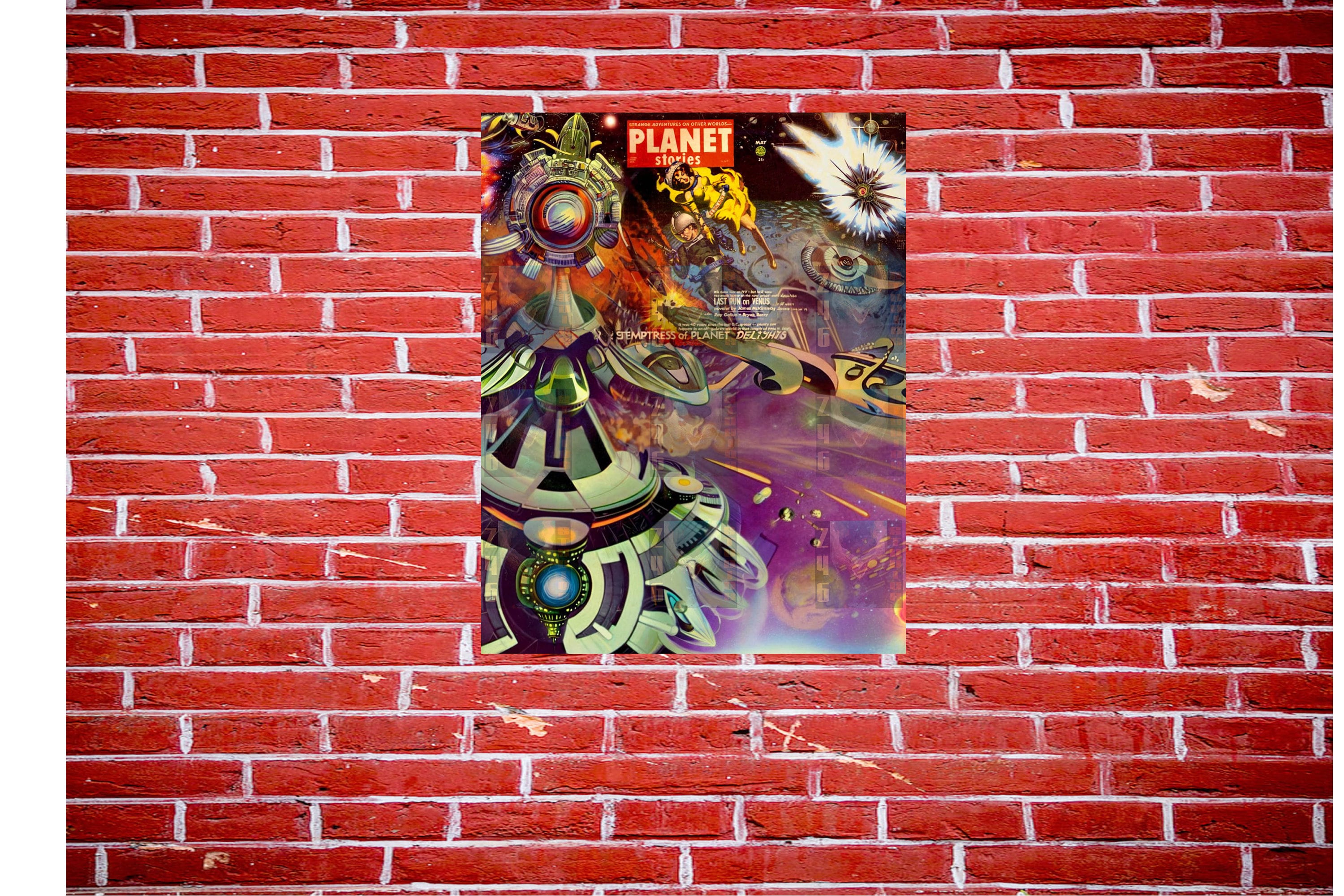 Awesome Pulp Magazine Cover Art Poster Golden Age of Sci Fi Magazine ...