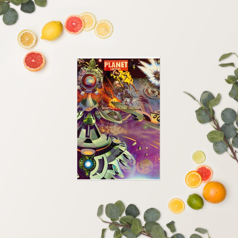 Awesome Pulp Magazine Cover Art Poster! Golden Age of Sci Fi Magazine ...