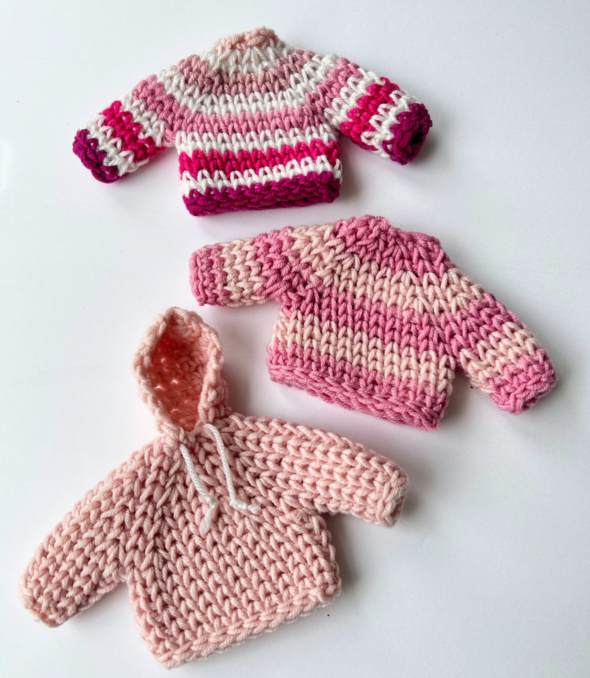 CROCHET PATTERN Valentines Tiny Sweaters Decoration Garland Ornament ...