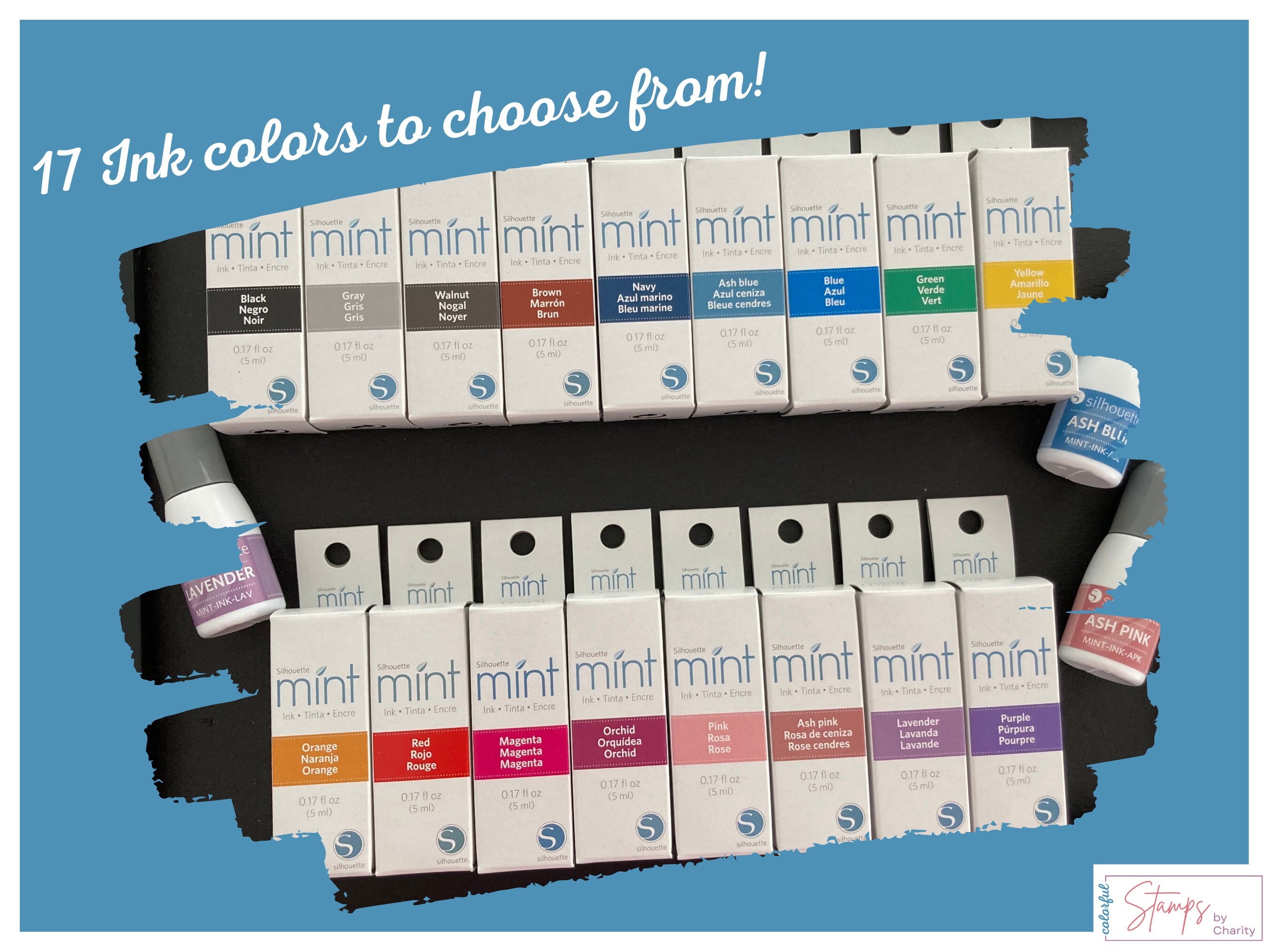 Multi-color and Pre-inked Custom Stamp Set, Includes Wood Block ...