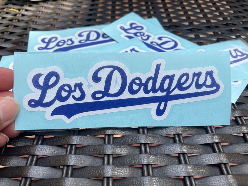 Los Dodgers Vinyl Decal - Etsy