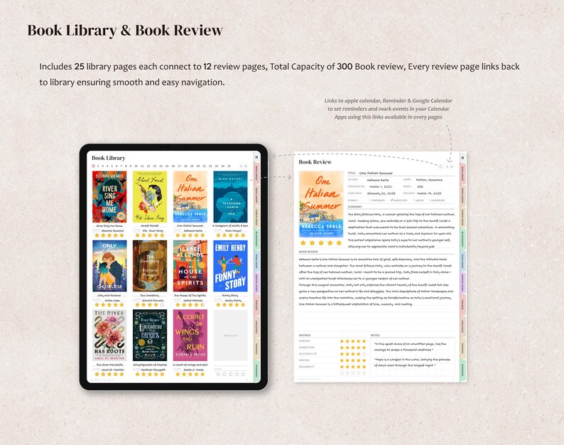 Digital Reading Journal, Book Library, Book Reviews, Reading Trackers ...