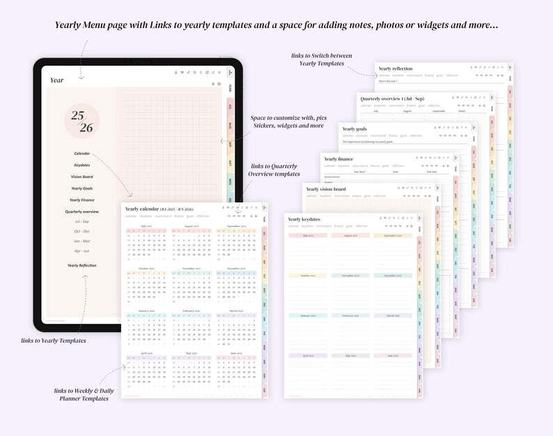 Ultimate Mid Year 2025-2026 Digital Planner | Minimalist Goodnotes ...