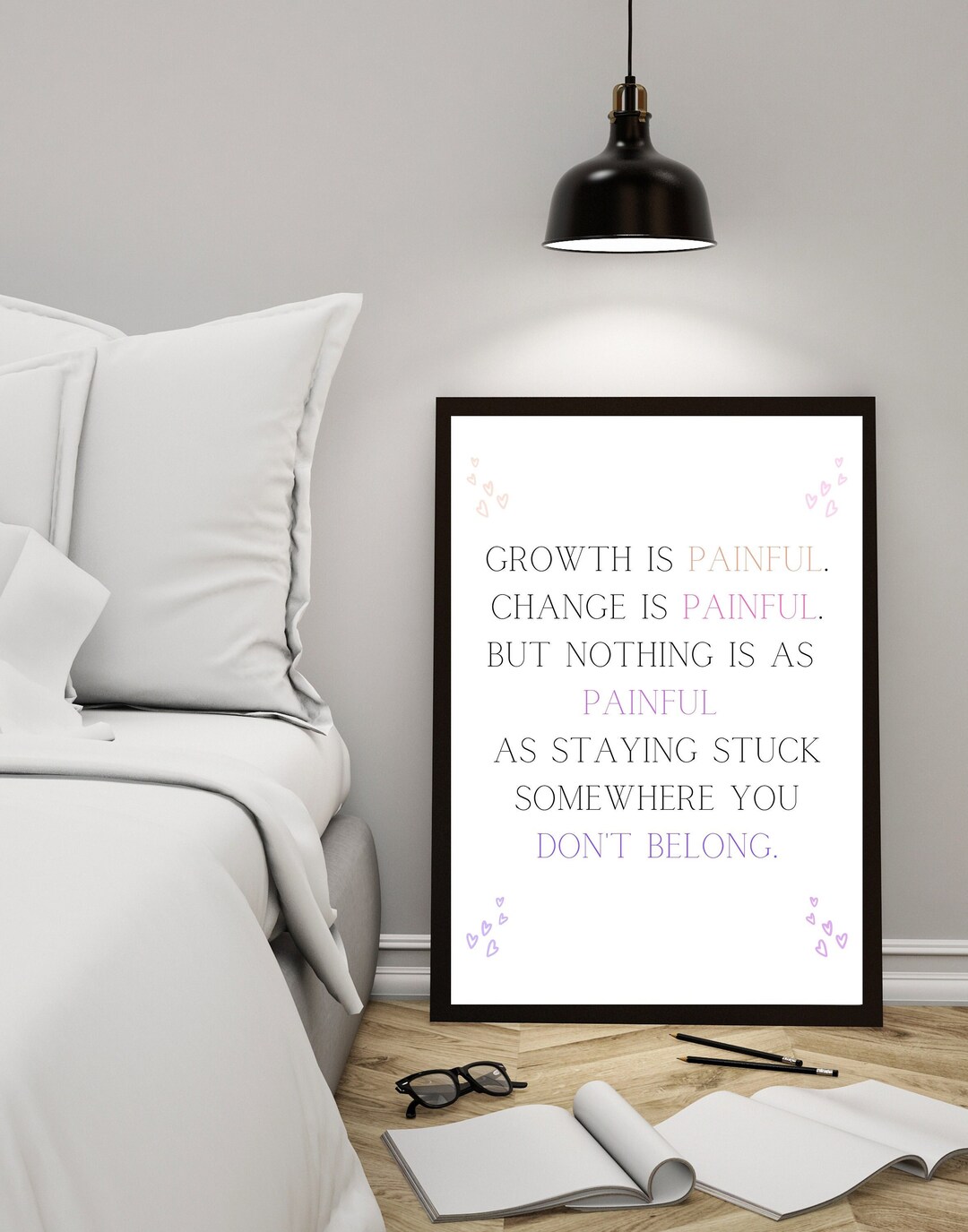 Growth Mindset, Positive Affirmation Wall Art ,classroom Poster ...