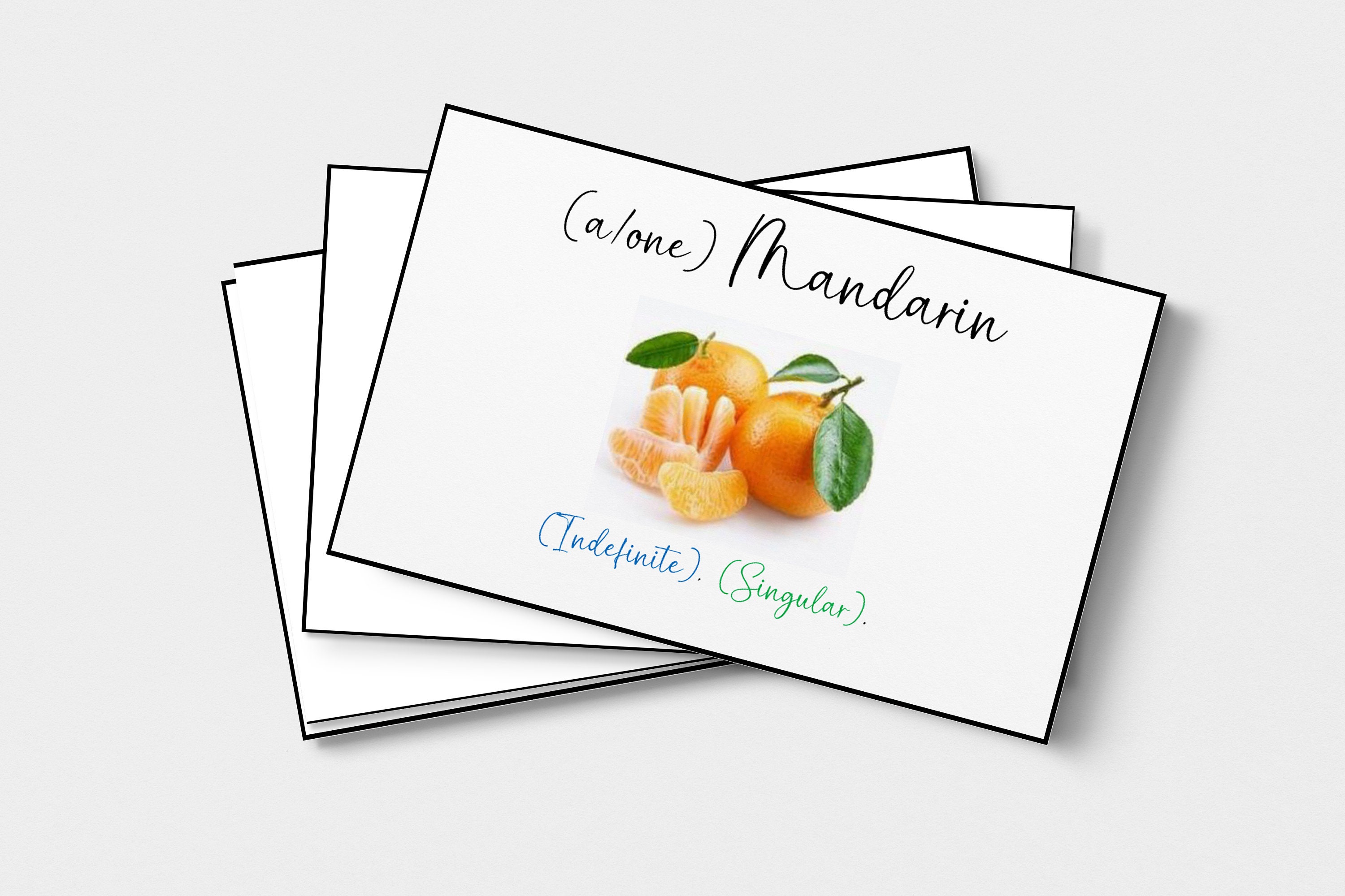 Food Flashcards ENGLISH & FRENCH, Fruits, Digital Word/pdf, 34 Editable ...