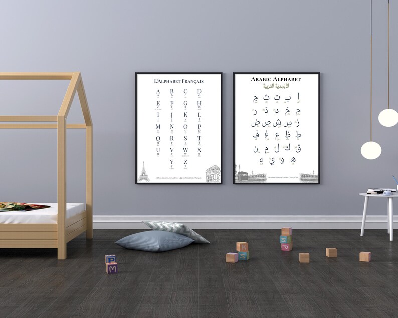 Arabic Alphabet Poster – Minimalist Islamic Nursery Decor (PDF ...