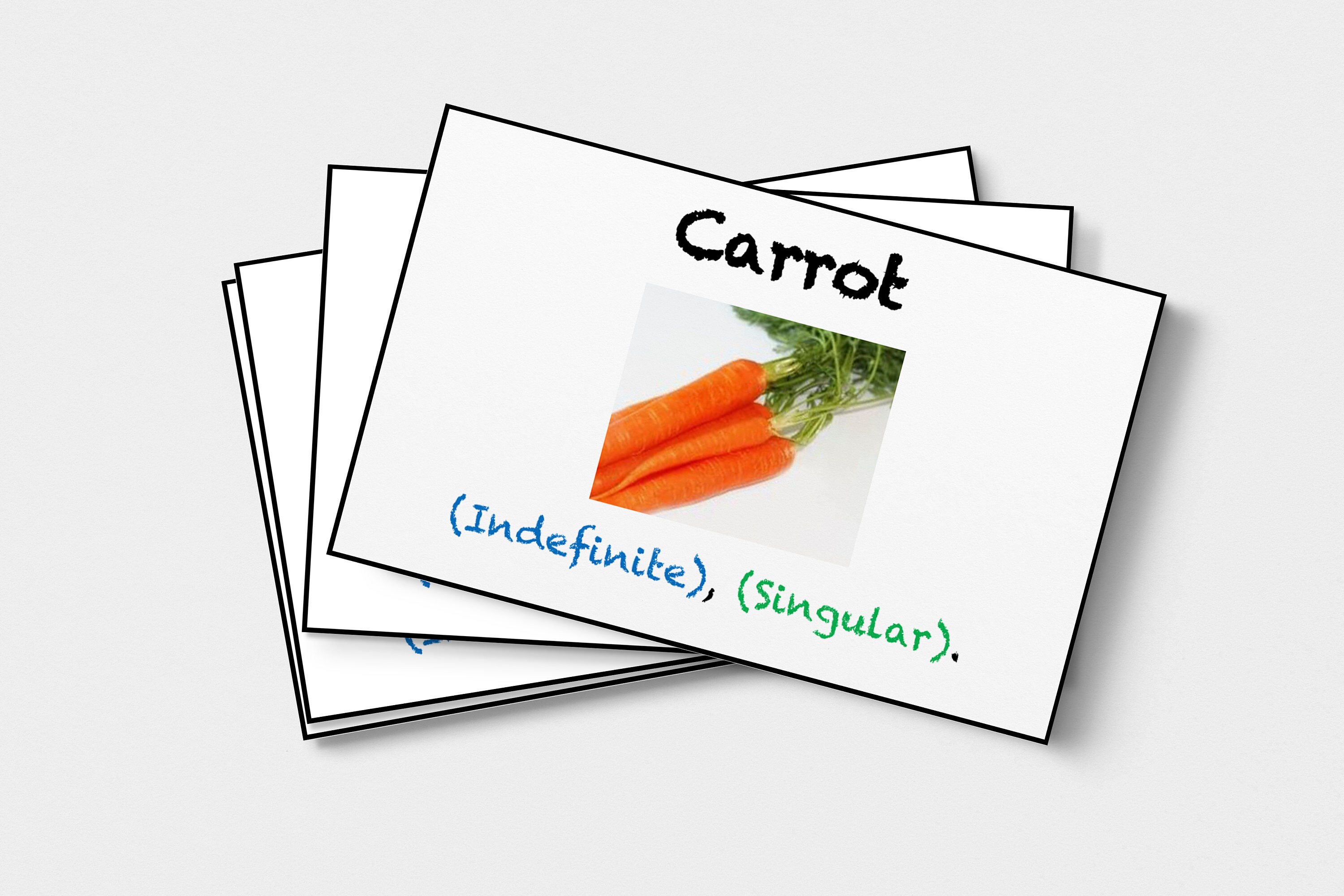 Food Flashcards ENGLISH & FRENCH, Vegetables, Digital Word/pdf, 37 ...