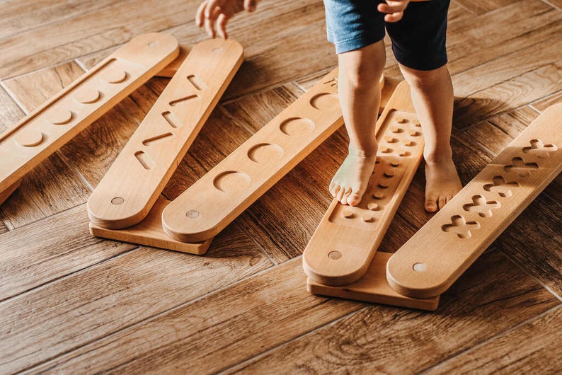 Doubled Size Balance Beam, Sensory Balance Board, Balance Beam Kids ...