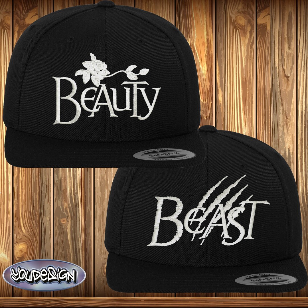 Beauty Beast Snapback Partner Cap Couple - Etsy