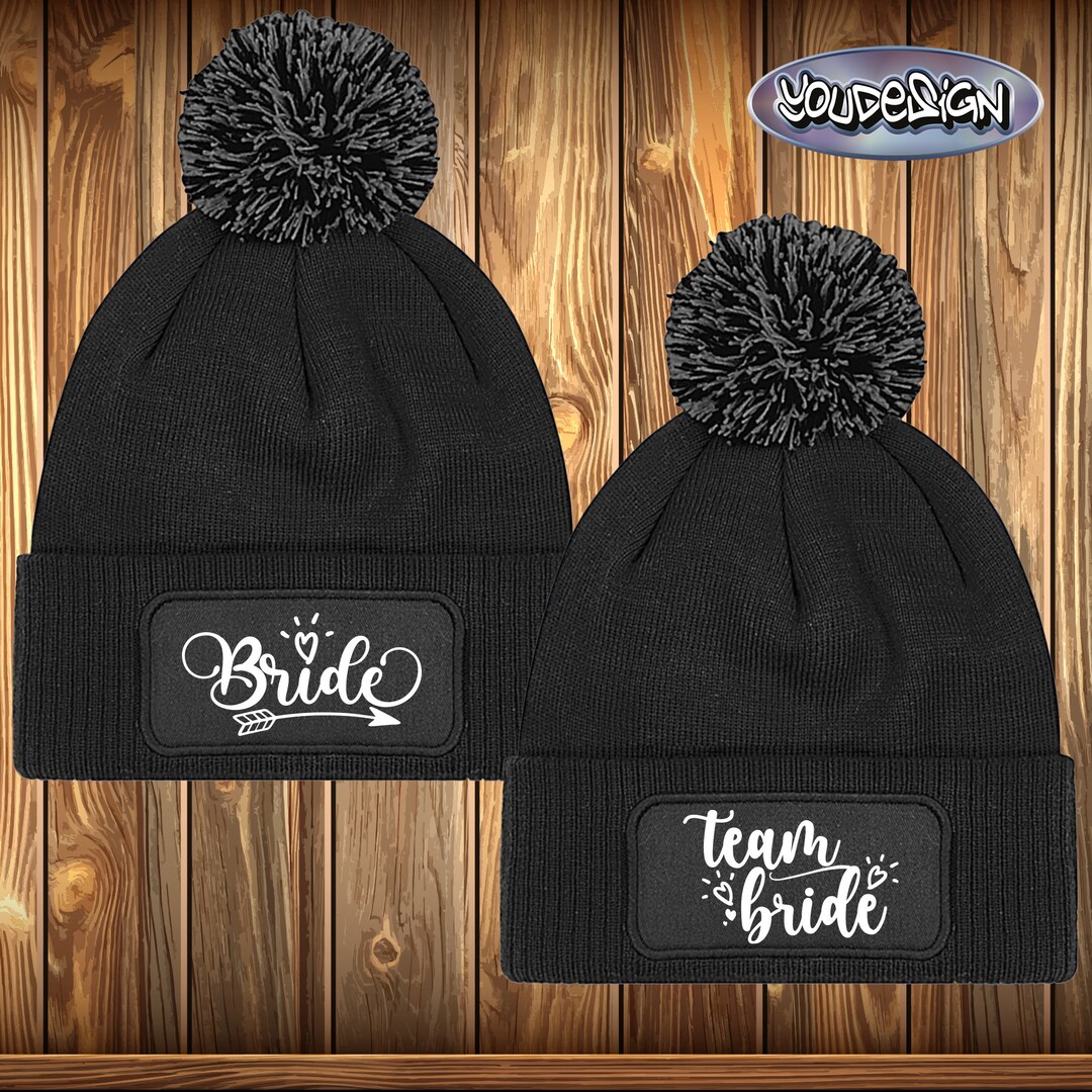 Bride Team Bride Beanie Hat Patch Snowstar Wedding Hen Party - Etsy