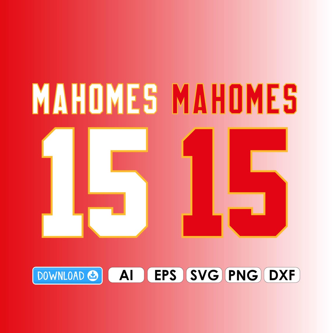 Mahomes Jersey SVG PNG AI: Cricut Cut File (digital Download ...