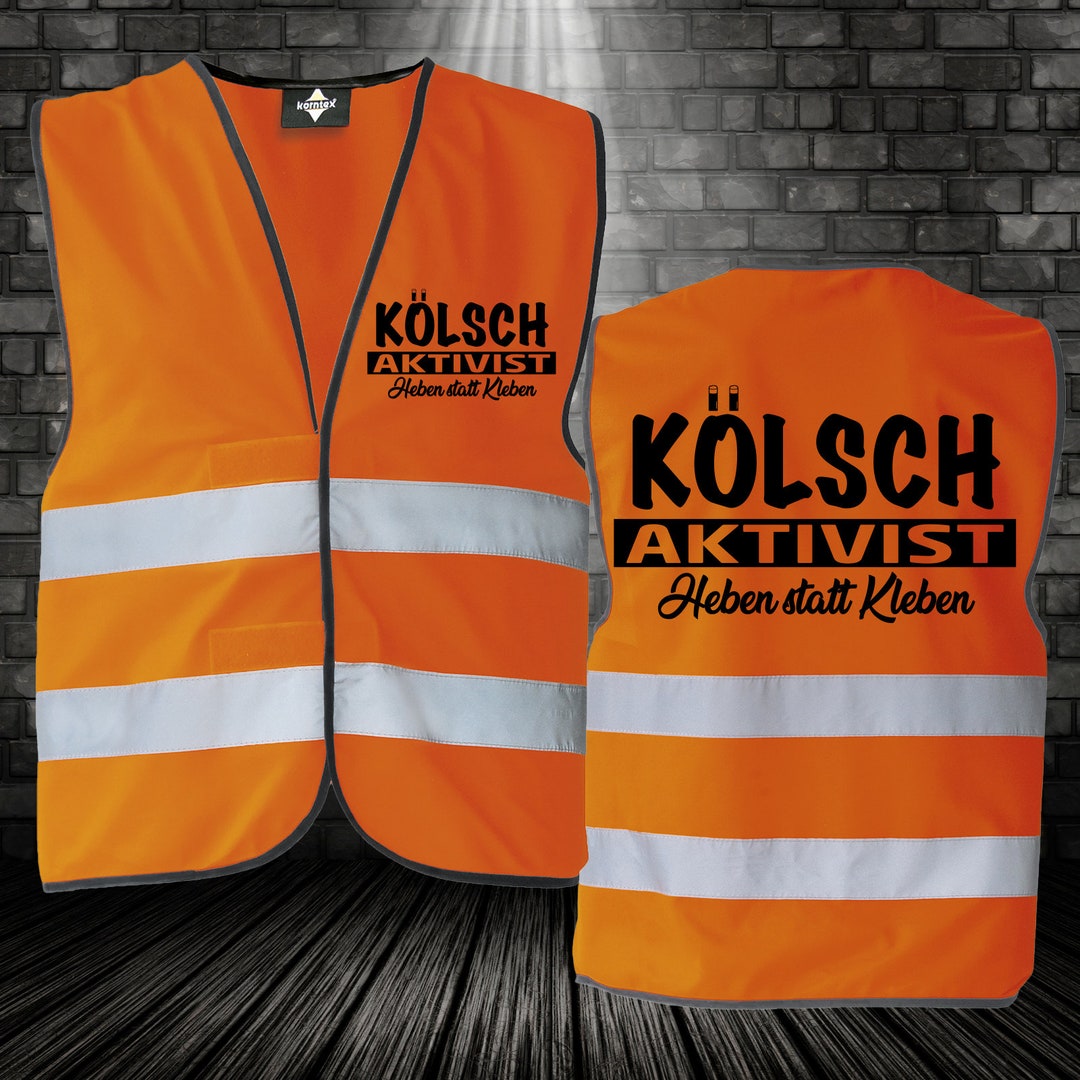 Kölsch Activist Costume Beer Carnival Fancy Dress Disguise Safety Vest ...