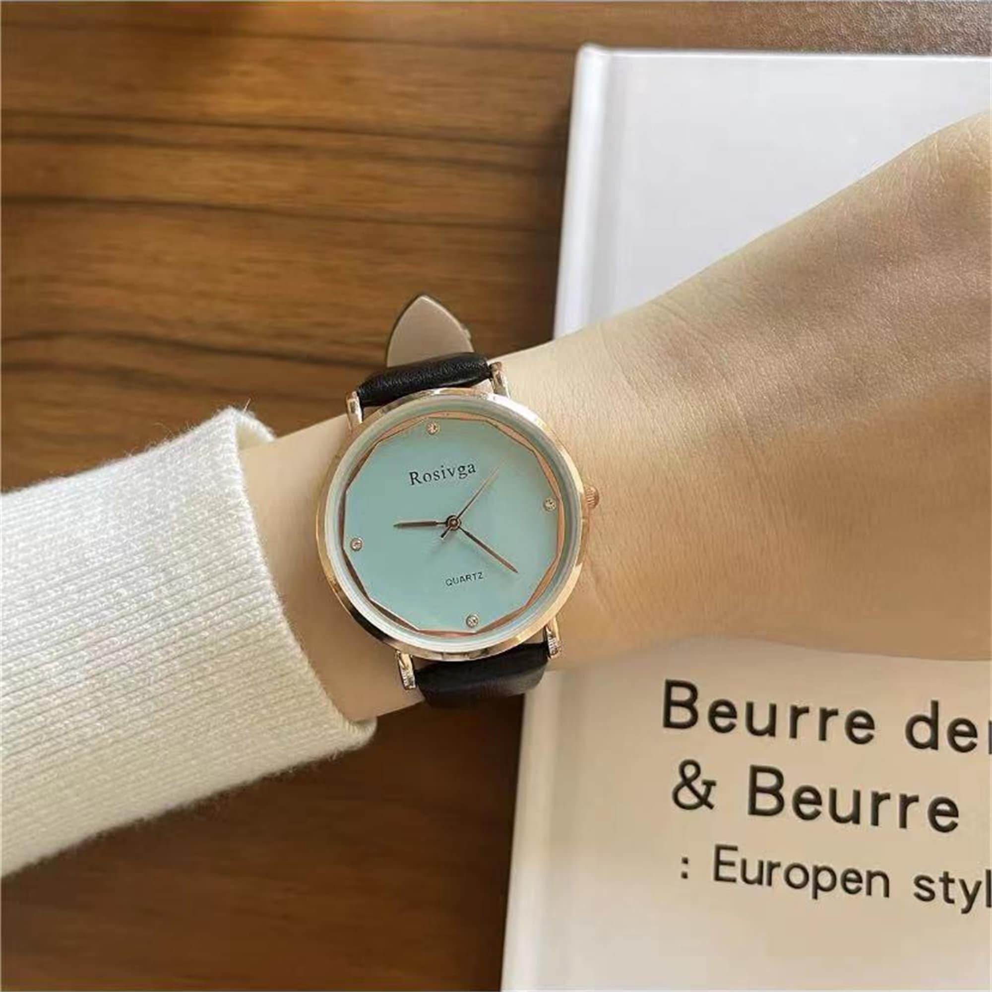 Small Blue Round Watch Case Unique Women Watches Petite - Etsy