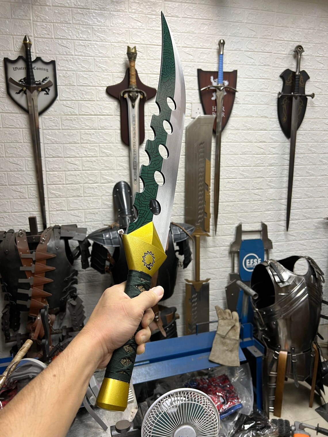 Seven Deadly Sins SDS Lostvayne Sword Blade Knife Cosplay Metal Weapon ...