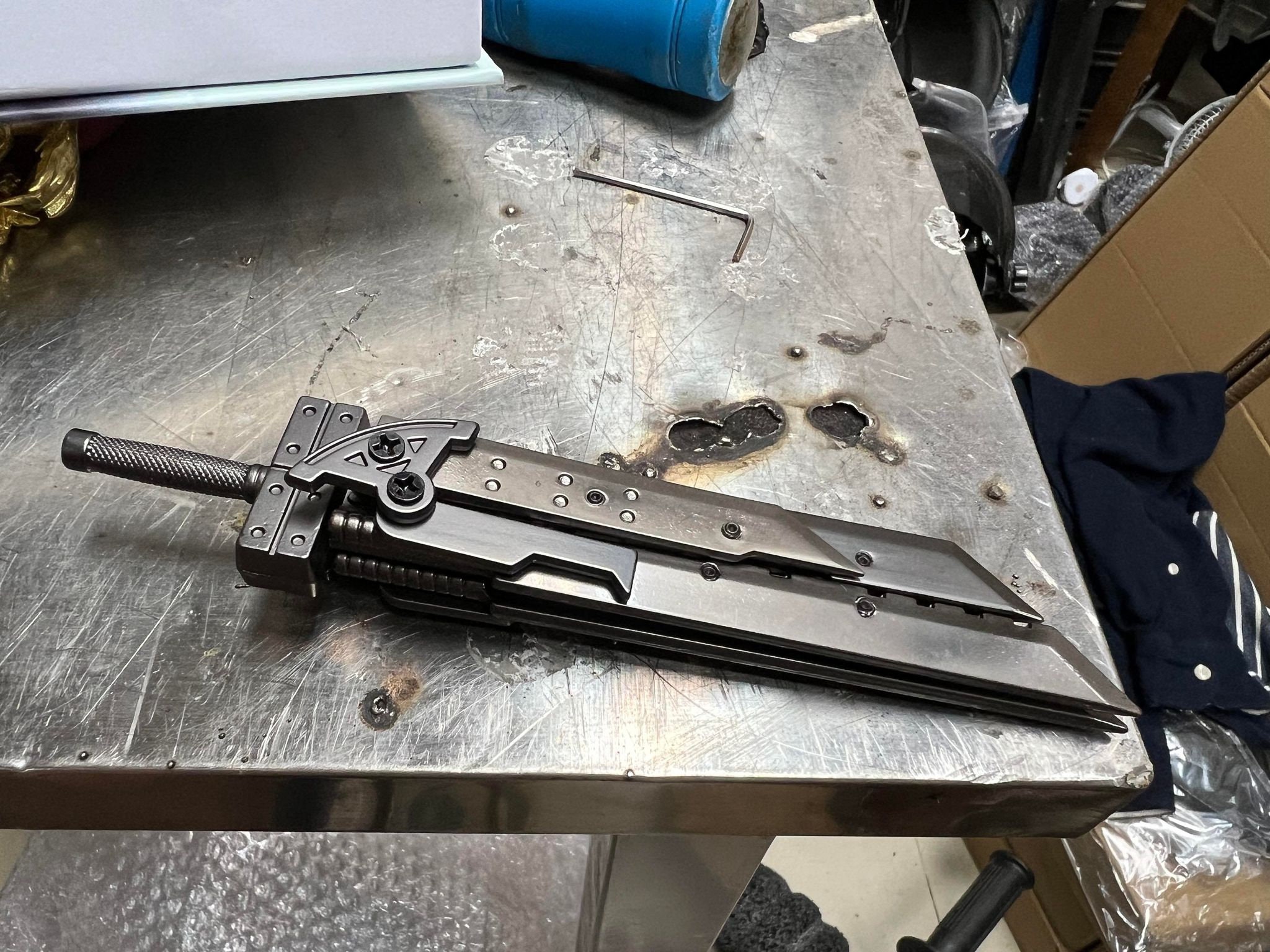 Final Fantasy VII FF7 Fusion Sword Letter Opener Key Chain Cosplay ...