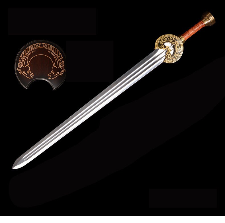 LOTR Theoden King of Rohan Sword Blade Metal Cosplay Weapon Prop ...