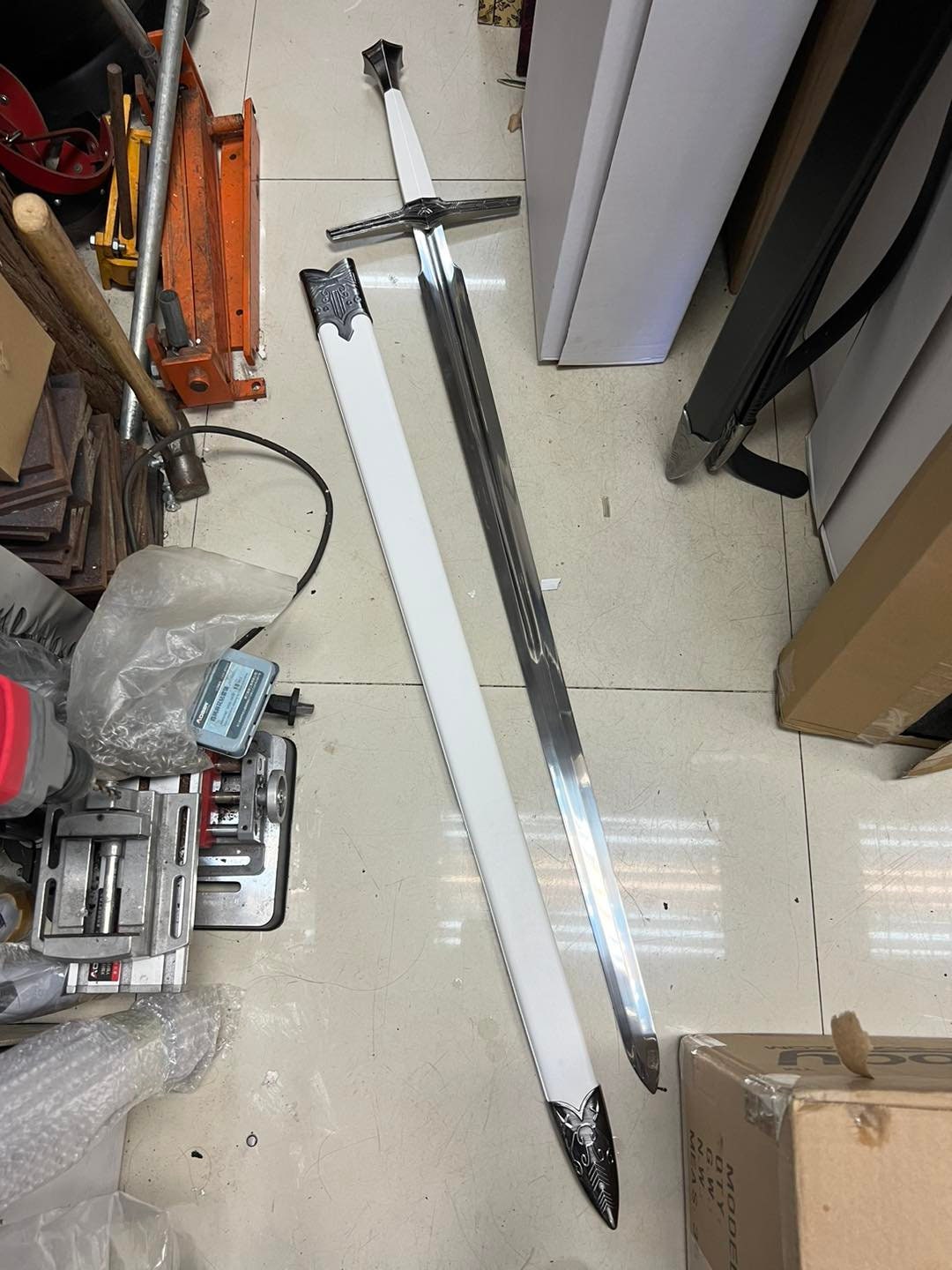 Witcher Silver Sword Blade Metal Cosplay Weapon Prop - Etsy Canada