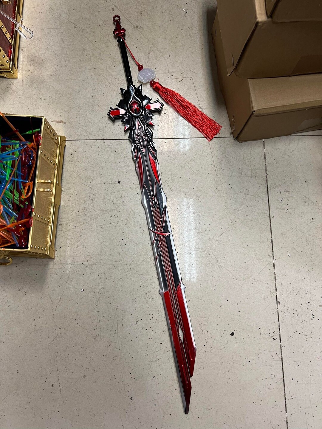 Genshin the End of the Wolf Sword Blade Metal Cosplay Weapon - Etsy