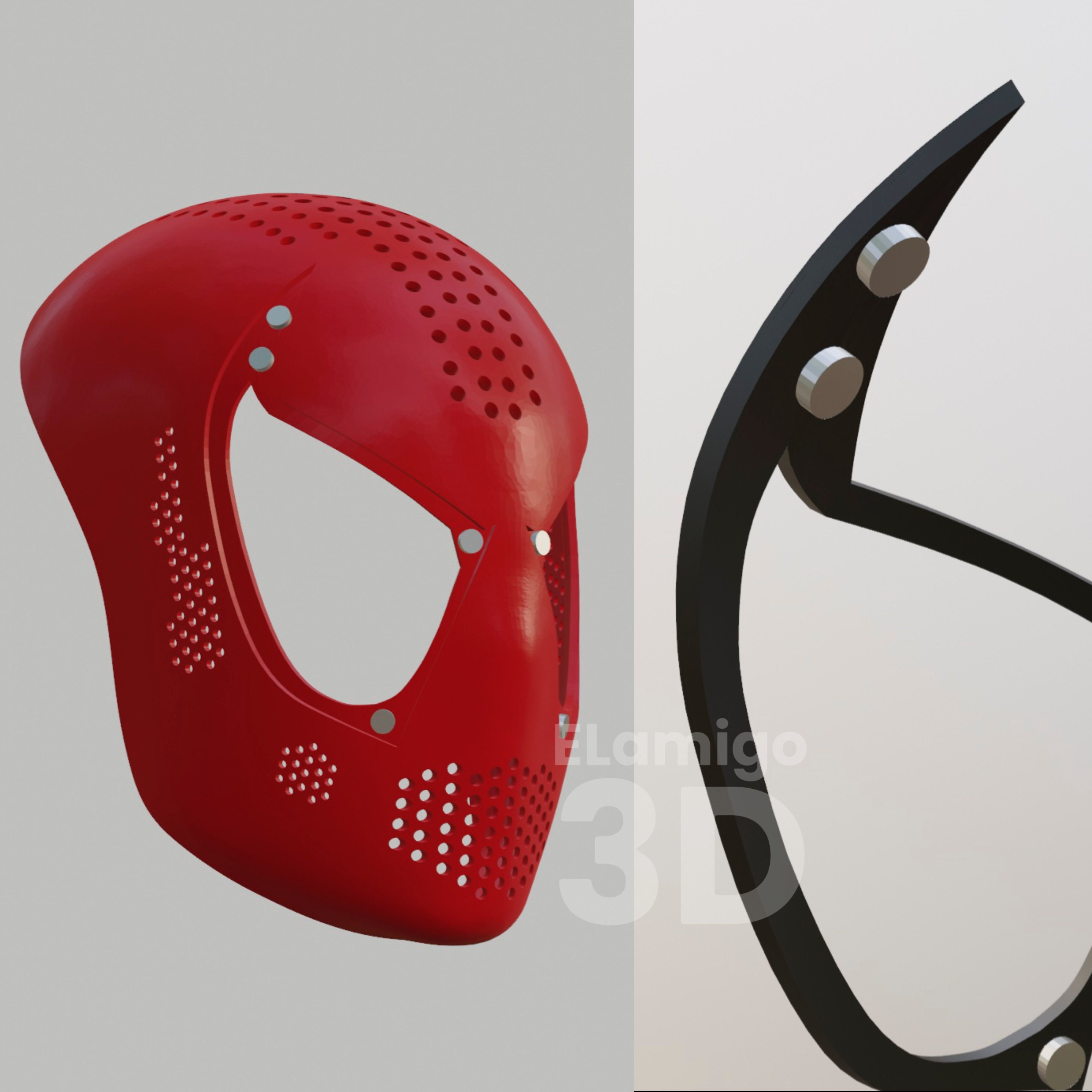 Scarlet Spider Faceshell (stl Files) - Etsy