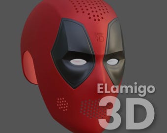 Deadpool Mask - Magnetic Faceshell - 3D Printed - Etsy