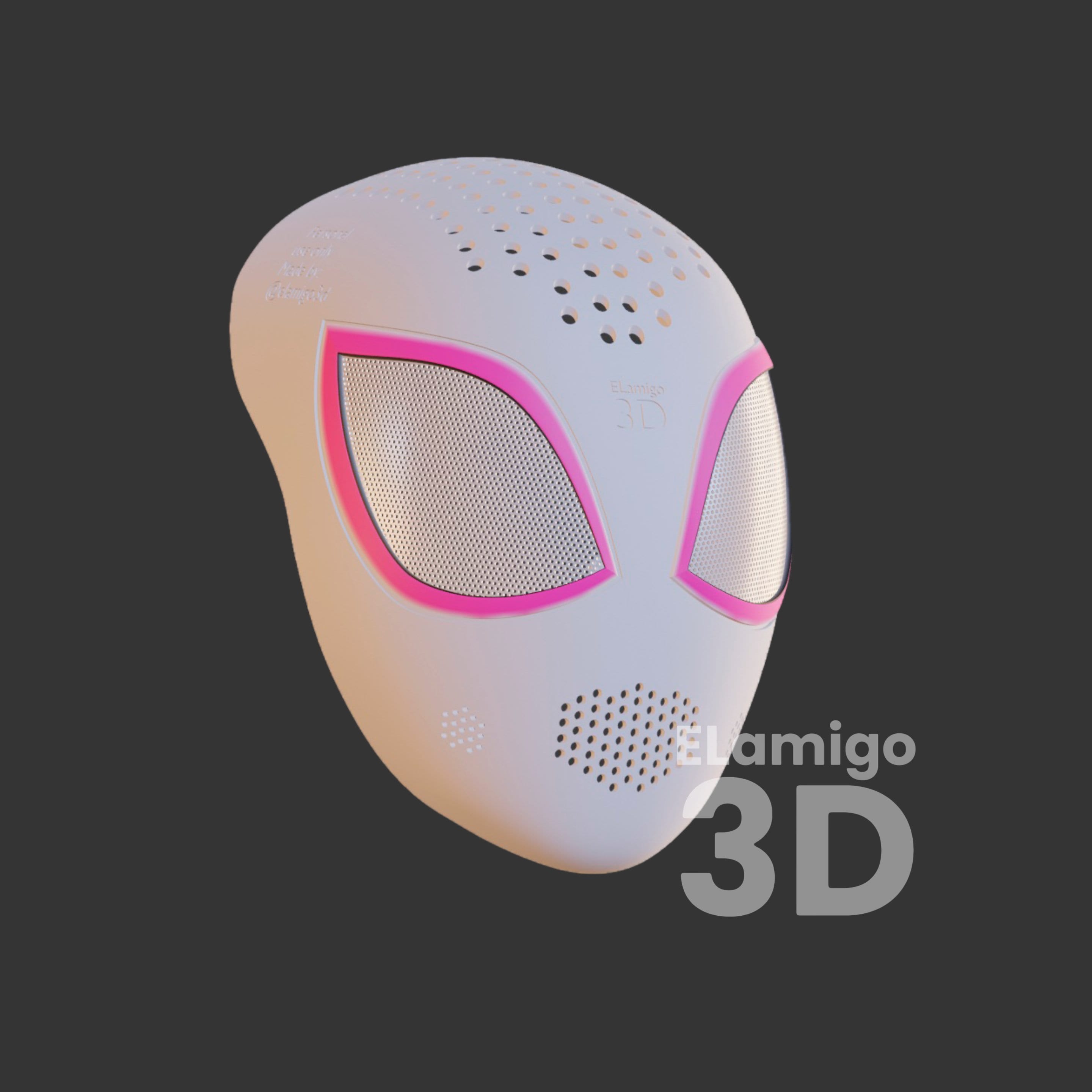 Spider-gwen ATS Faceshell (STL Files) - Etsy