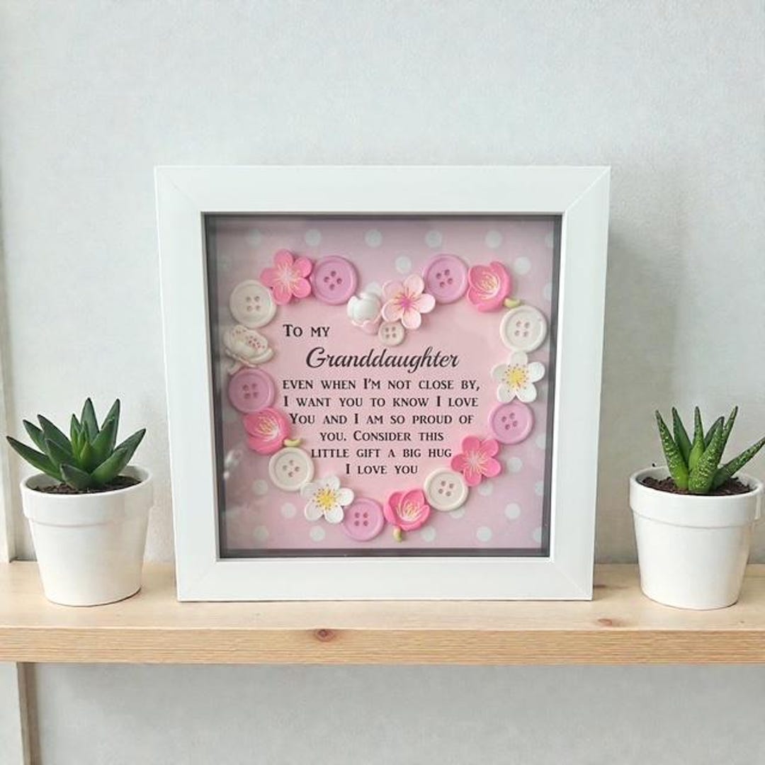 A Big Hug for A Special Granddaughter 3D Shadow Box Frame - Etsy