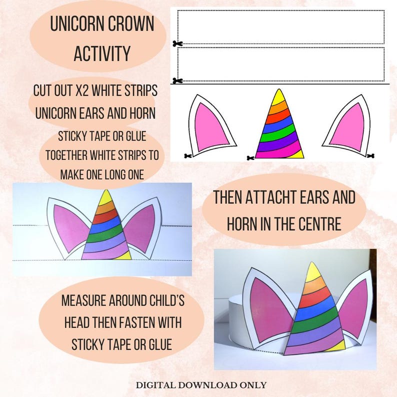 Unicorn Party Activities, Custom Printable Unicorn Birthday Coloring ...
