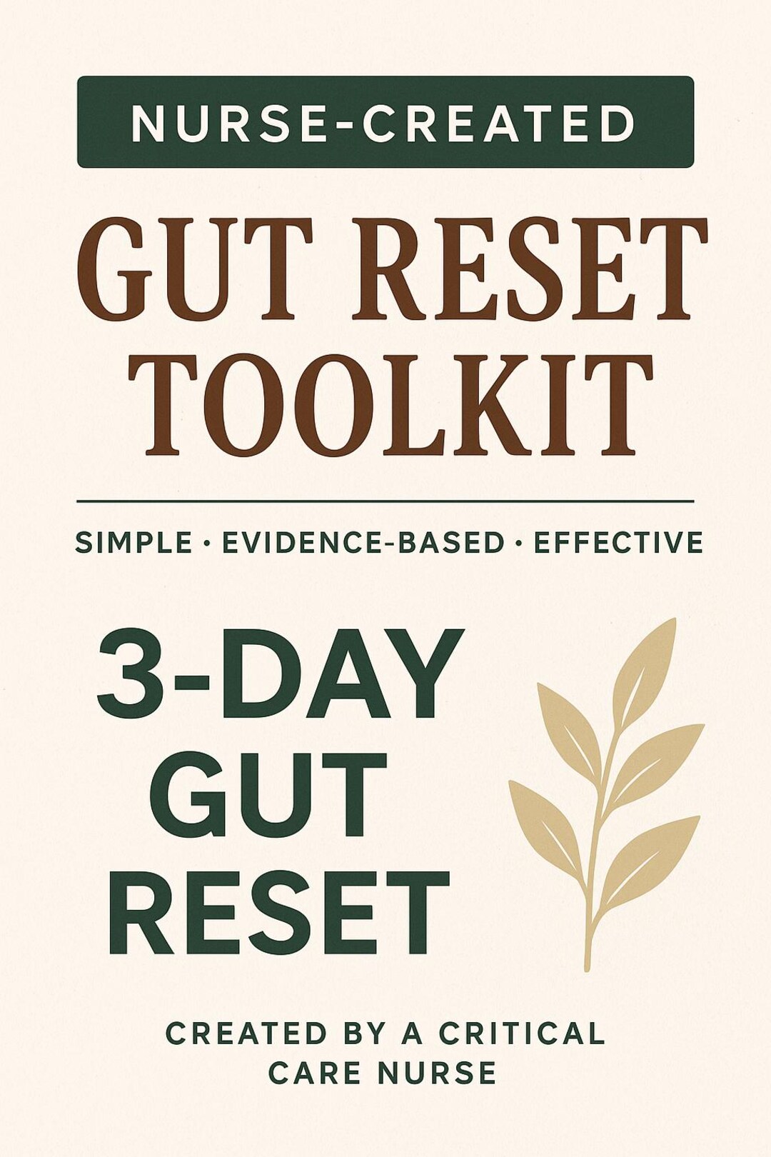 Nurse-created 3-day Gut Reset Toolkit (digital Download) - Etsy