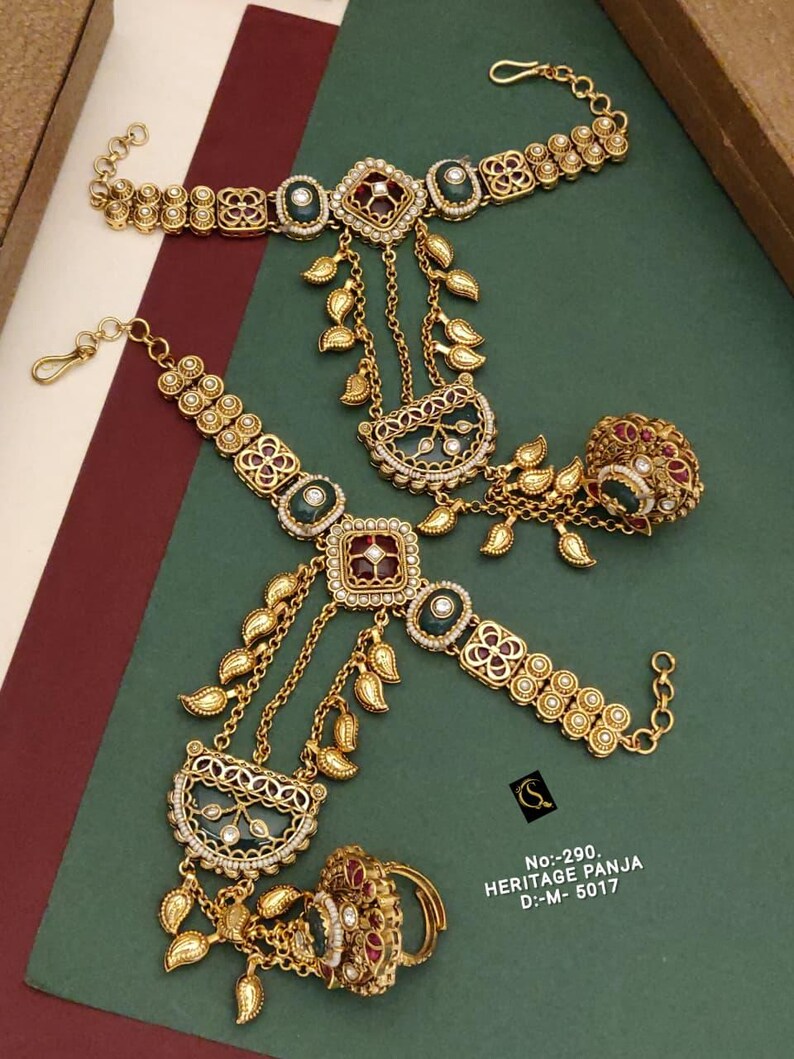 Hath Panja 2 Pcs / Indian Pakistani Shaadi Wedding Bridal Jewelry ...