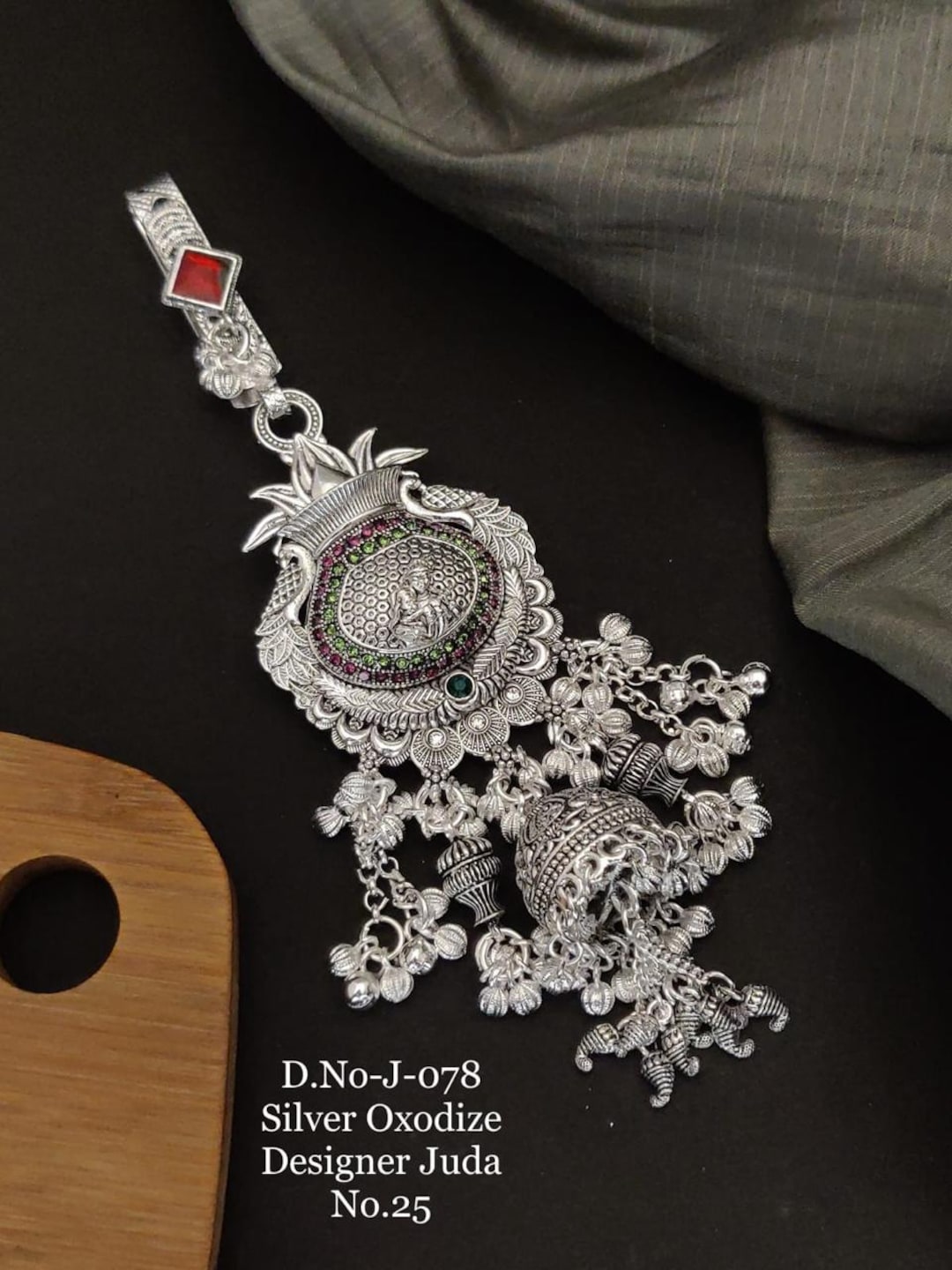 Bridal Key Chain Kamarbandh Juda Waist Silver Tone Wedding Kandora ...