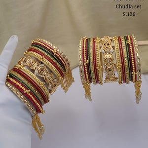 Indian Chura Bangle Set/traditiona Bridal Choora Punjabi Chura/bridal ...