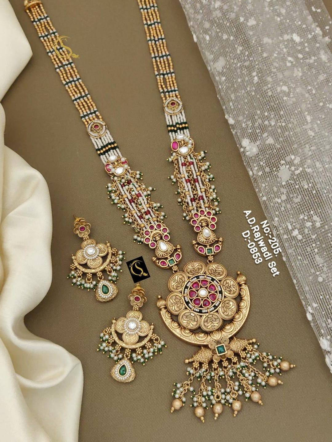 Bollywood Gold Plated Party Wear Light Weight Pendant Necklace Jewelry ...