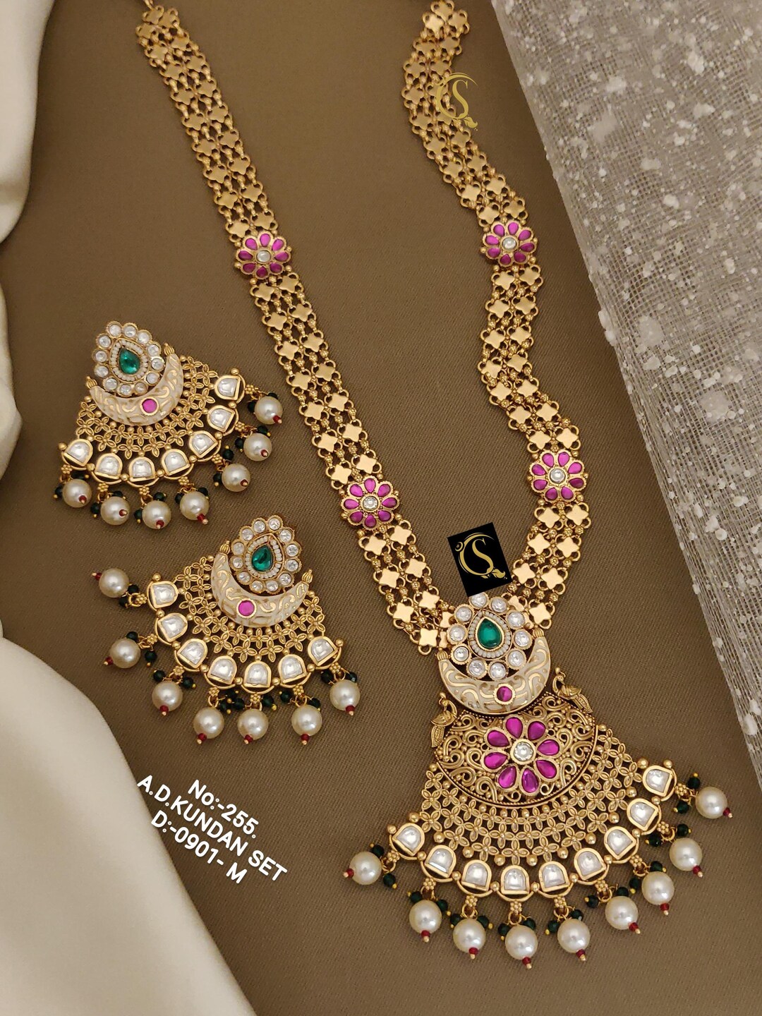 Kemp Temple Mango Mala Haram Indian Jewelry Medium Bharatanatyam ...