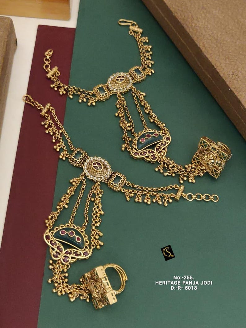 Hath Panja 2 Pcs / Indian Pakistani Shaadi Wedding Bridal Jewelry ...