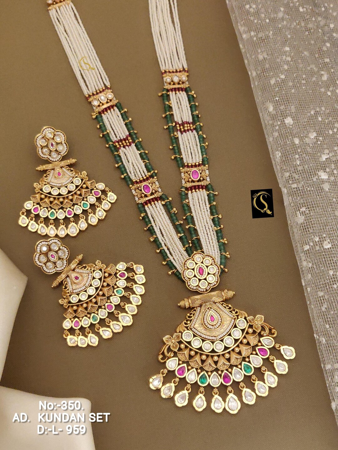 Long Choker Indian Traditional Wedding Bridal Wear Gold Plated Necklace ...