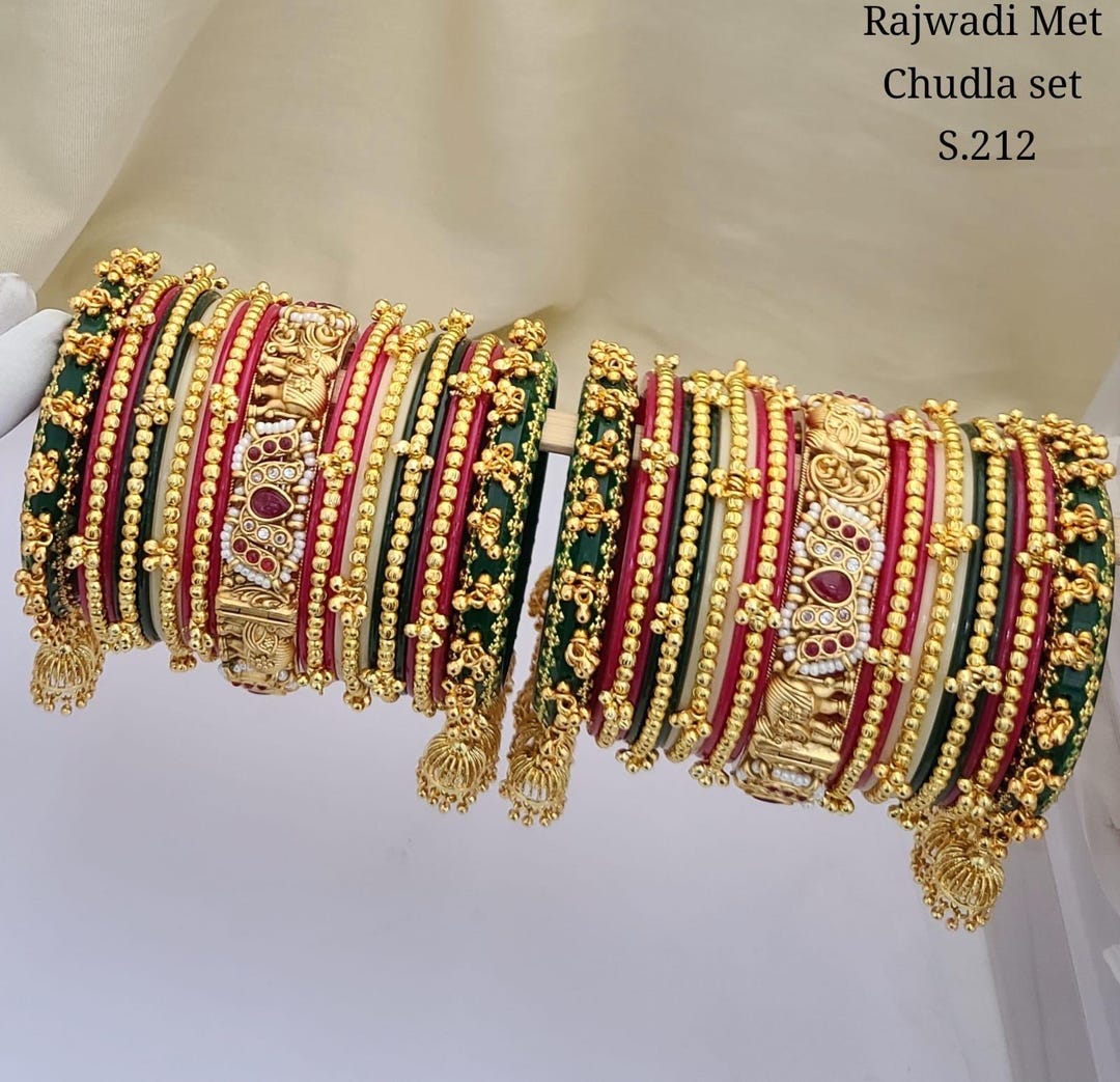 Indian Punjabi Sikh Wedding Bridal Chooda / Kundan Chooda / Bridal ...