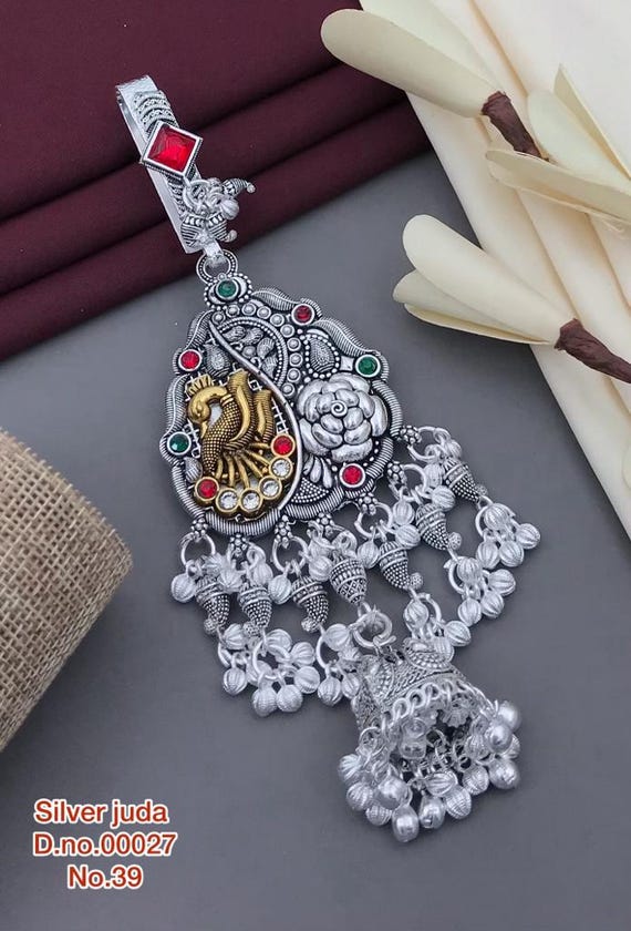 Saree Challa Kamarbandh Kamarpatta Belly Hips Chain Waist Belt Indian Traditional Wedding Party Wear Silver Plated Bridal Jewelry