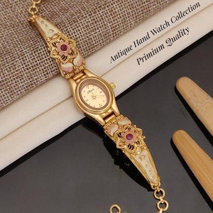 Vintage Gold Womens Watch, Small Face Watch for Women, Gift for Her, Durable Buckle, Adjustable ...