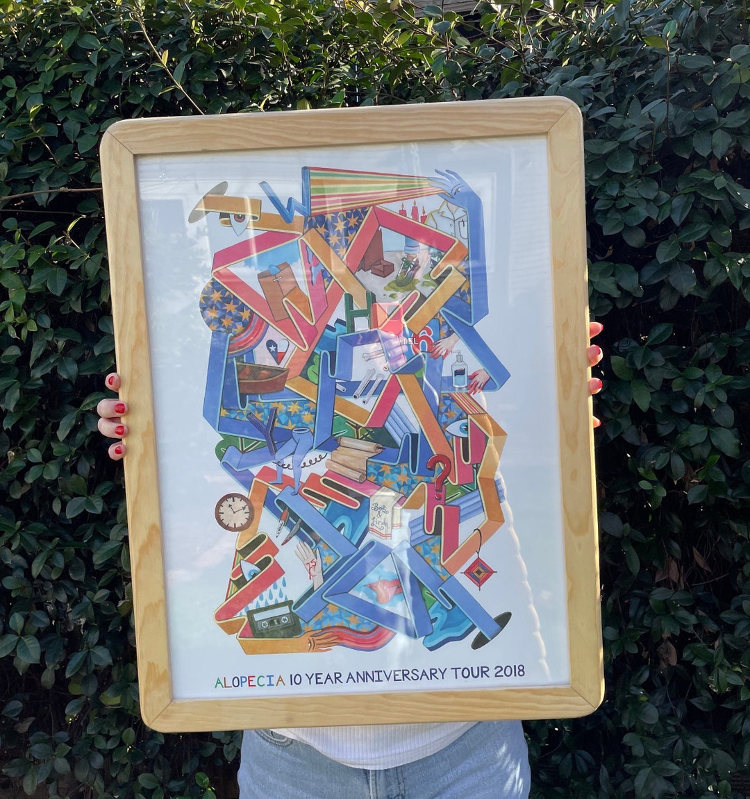 Handmade Mid-century Wooden Picture Frame With Rounded Corners - Etsy