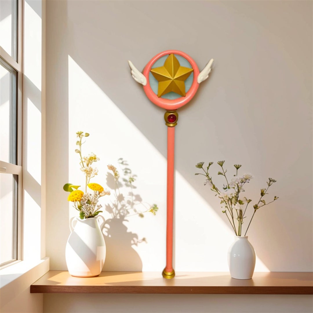 Sakura Retractable Magic Wand Star Staff Cosplay Ornaments - Etsy