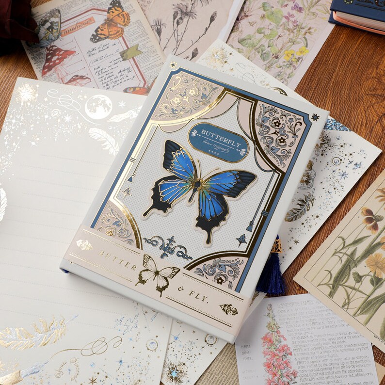 Butterfly Junk Journal Book Gothic Style Notebook Butterfly - Etsy Canada