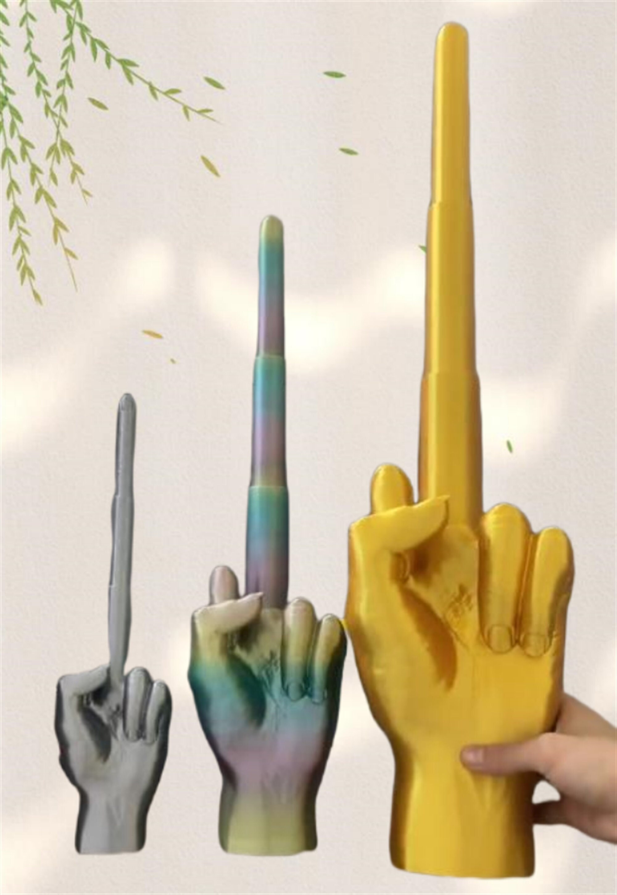 Collapsible Middle Finger Extendable Retractable 3dgeex 3d Printed ...