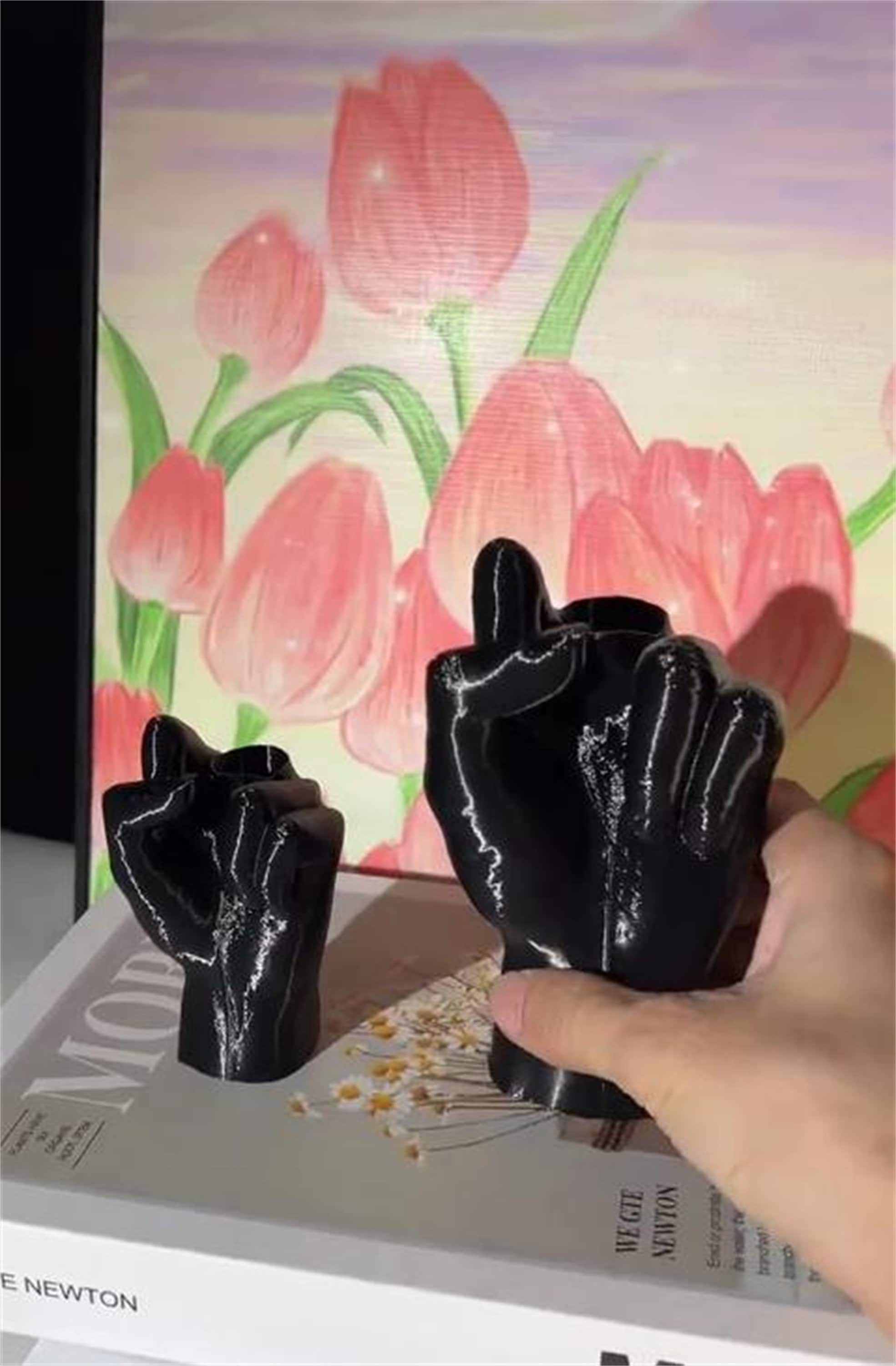 Collapsible Middle Finger Extendable Retractable 3dgeex 3d Printed ...