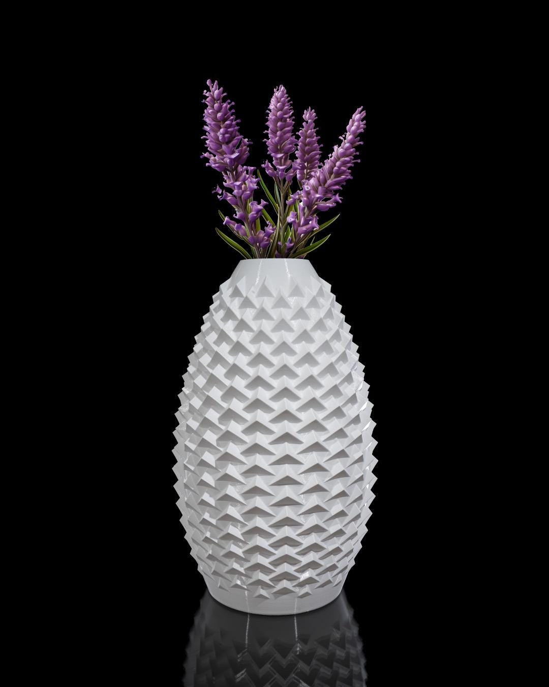 Pointy Texture Vase Modern Home Decor Unique Geometric Design Stylish ...