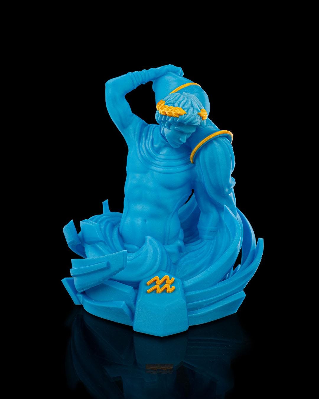 Aquarius Zodiac Figure Greek God Inspired Decor Unique Astrology Gift ...