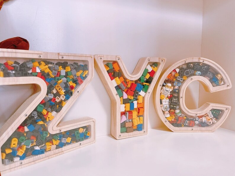 Personalized Wooden Kids Alphabet Piggy Bank Custom Name Piggy - Etsy