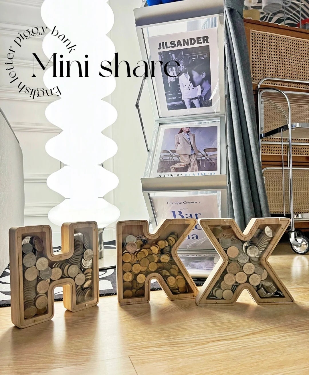 Personalized Wooden Kids Alphabet Piggy Bank Custom Name Piggy - Etsy