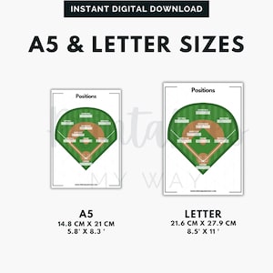 Baseball Coaching Planner – Printable Lineup, Batting Order & Field ...